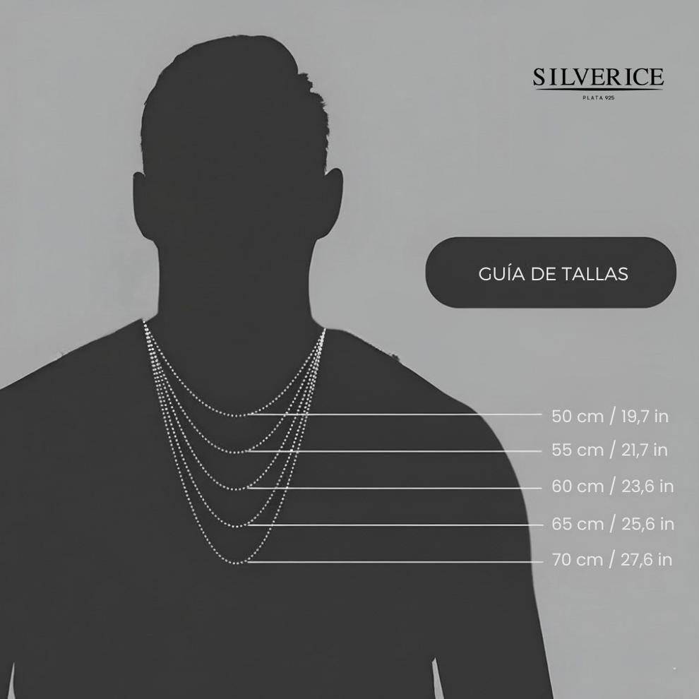 Cadena Cartier - 5 mm – Silver Ice